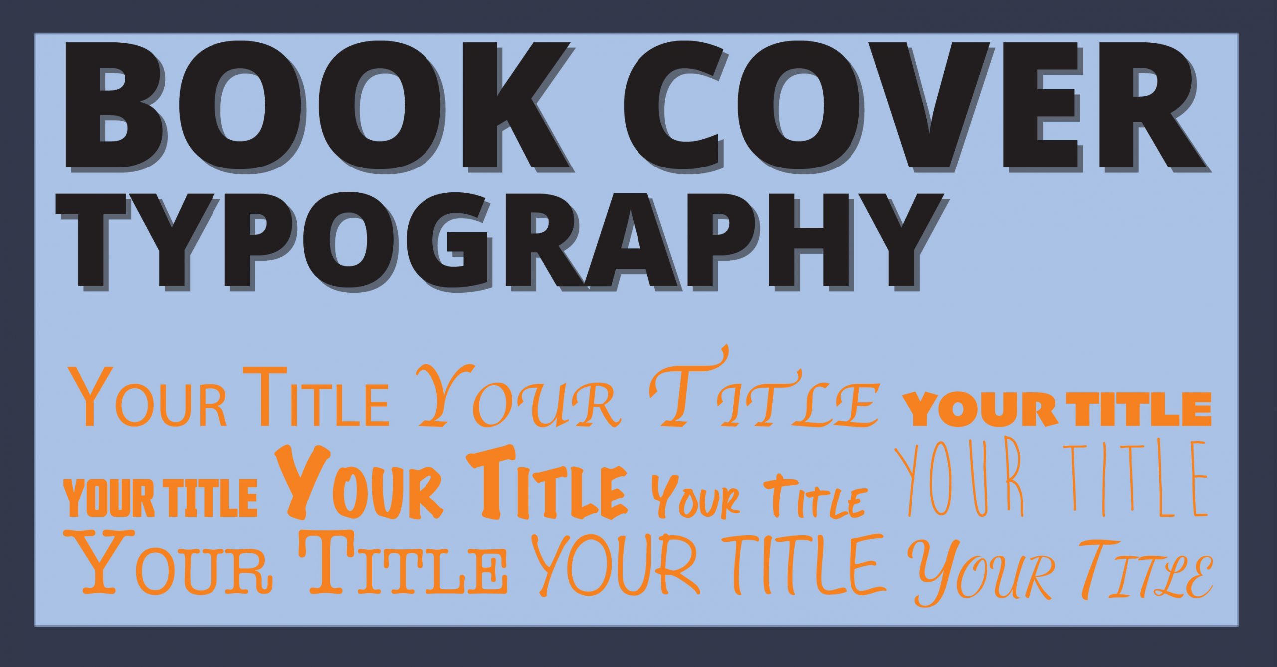 Book Cover Typography Book Cover Fonts And More 