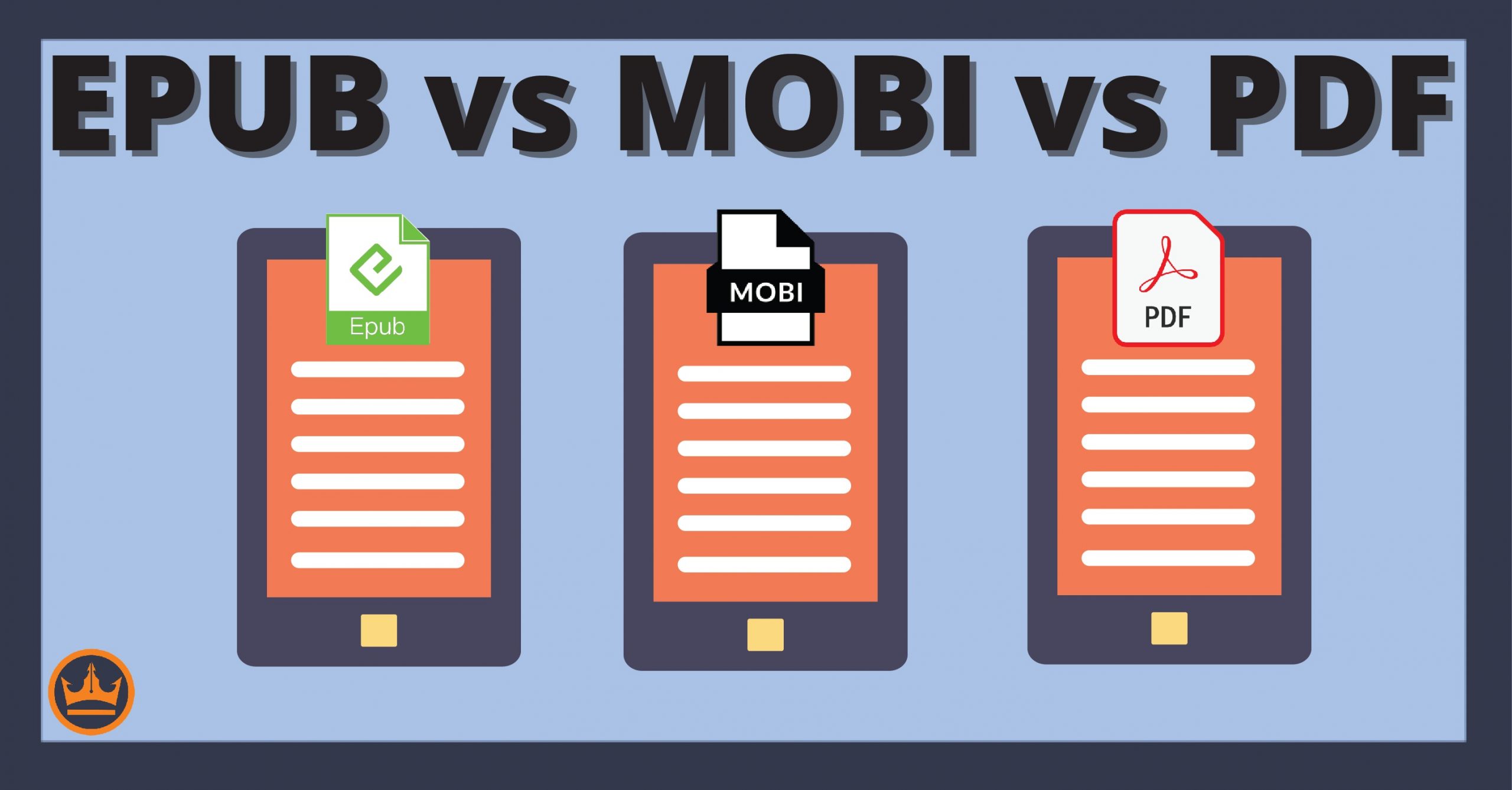 EPUB Vs MOBI Vs PDF Which Book Format Should You Use 