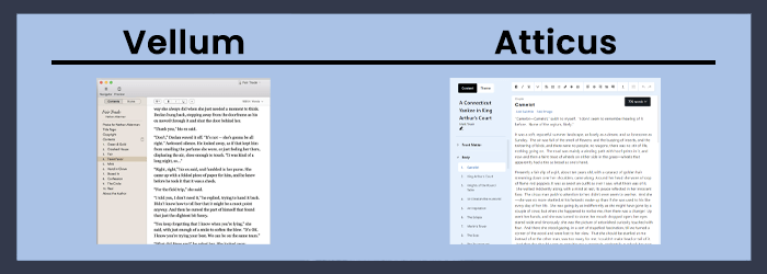 Atticus vs Vellum: A Side-by-Side Comparison [2023]