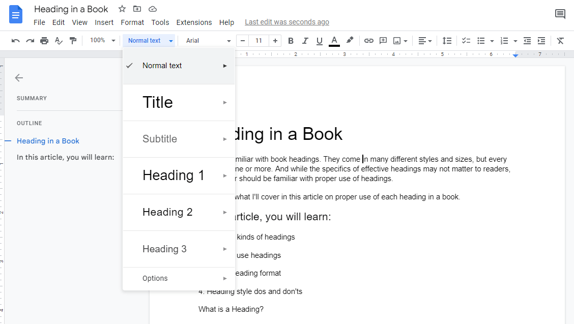 How to Format the Heading in a Book: A Complete Guide