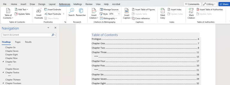 How to Create a Table of Contents in Microsoft Word: Simple Guide