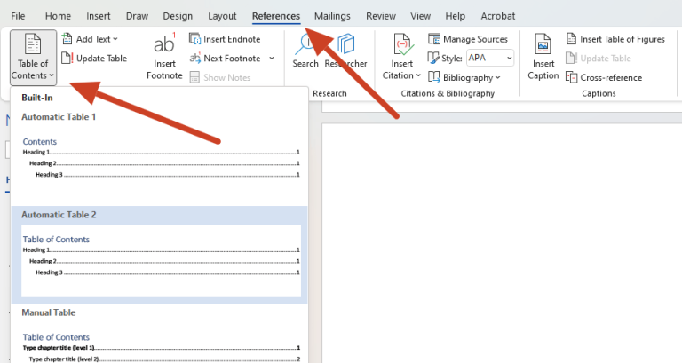 How to Create a Table of Contents in Microsoft Word: Simple Guide